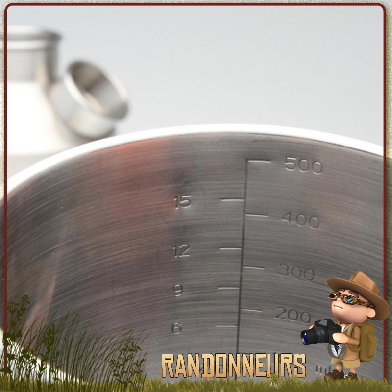 Tasse acier Inox ultra robuste 50 cl Kelly Kettle bushcraft survie