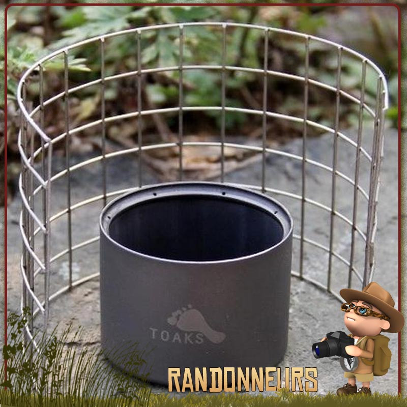 Set Réchaud Titane Siphon Alcool Toaks trek randonnée ultra légère